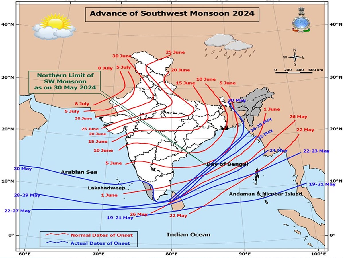 Monsoon entered India knocked Kerala | Monsoon: आइए आपका इंतजार था... आ ...