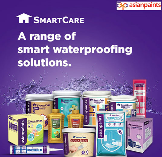 Asian Paints SmartCare: Waterproof your roof and terrace and protect ...