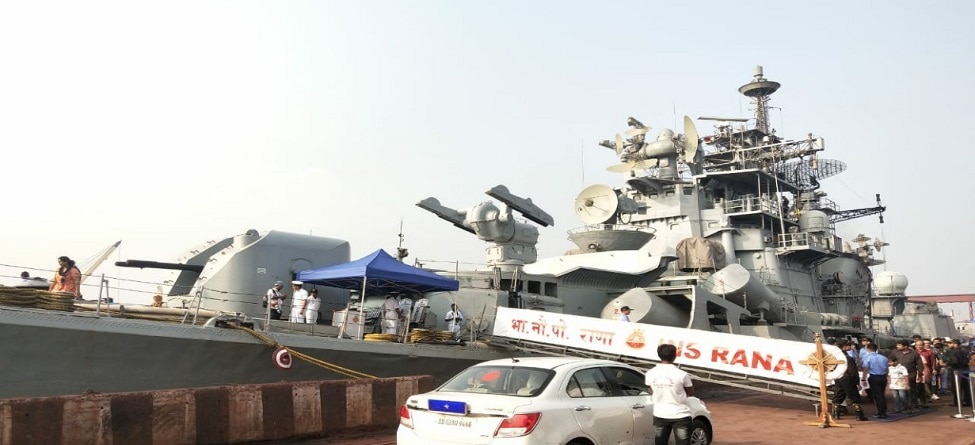 Indian Navy warships INS Gharial & INS Rana reach Paradip Port | ସମୁଦ୍ର ...