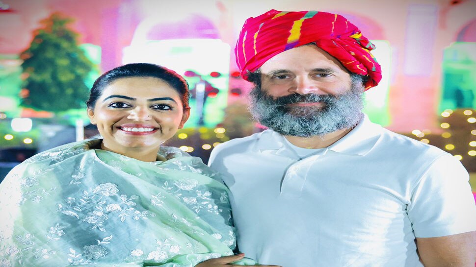 Hanuman Beniwal mocks Divya Maderna photo with rahul gandhi but she ...