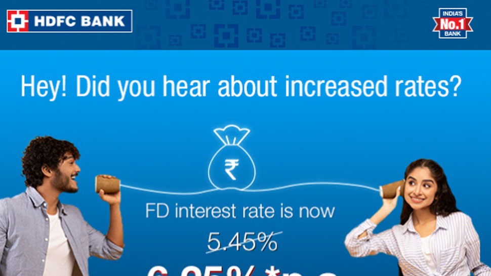 HDFC Bank hikes FD intrest rates 50 bps from 26 october 2022 check here ...