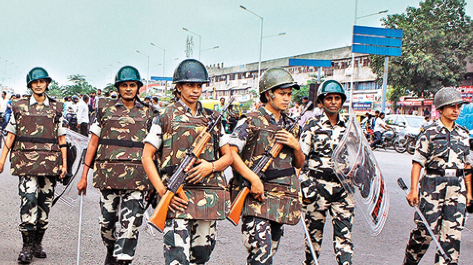 numbar of police personnel and paramilitary forces deployed during ...