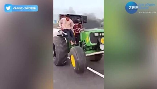 punjab tractor paltne ka viral video stunt gone wrong hmph | Viral ...