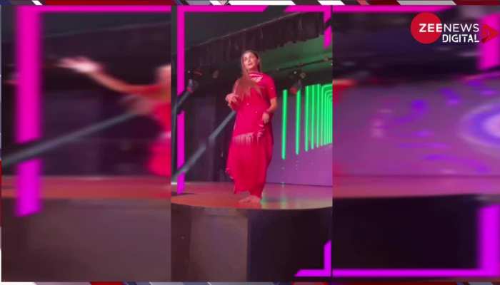 Sapna Choudhary Dances In Red Suit Salwar Haryanvi Queen Looking