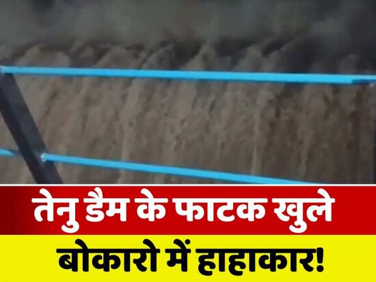 All 10 gates of Tenu Dam opened in Bokaro | VIDEO: बोकारो में बारिश से ...